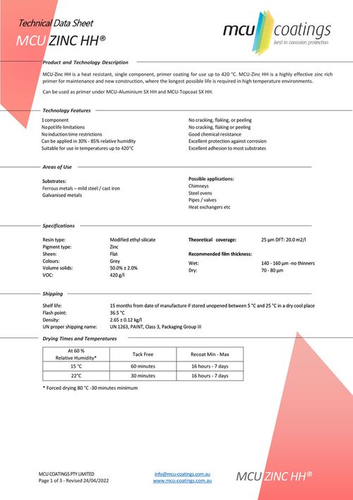 MCU-Zinc HH from Swart & Sons
